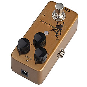 NUX Horseman Overdrive Guitar Effect Pedal with Gold and Silver modes