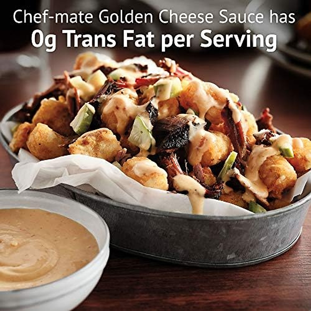 Chef-mate Golden Cheddar Cheese Sauce, Canned Food for Mac and Cheese, 6 lb 10 oz (#10 Can Bulk)