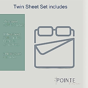 Pointehaven Heavy Weight Flannel Cotton Sheet Set, Twin, Snow Flakes Blue