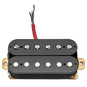 Musiclily Basic 52mm Ceramic Humbucker Double Coil Bridge Pickup for Electric Guitar, Black