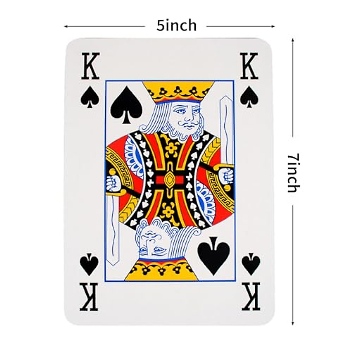 Warmtree 5"X7" Jumbo Playing Cards Giant Deck Poker