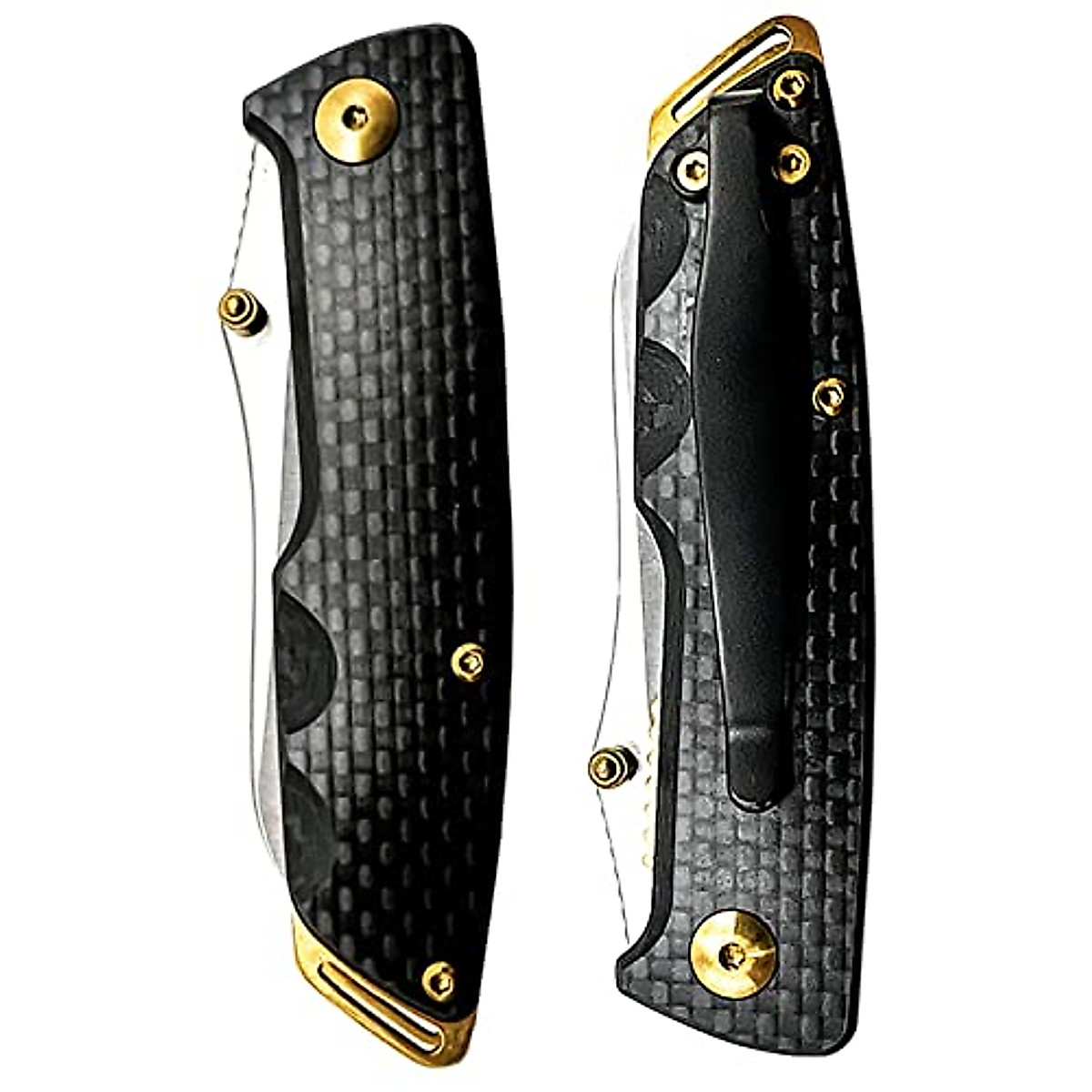 Summit Knife Co Mount Olympus EDC Folder Knife 2.75” VG10 Stainless Steel Blade - Black Carbon Fiber Scales Handle - Gentlemans Every Day Carry Lightweight Folding Pocket Knife