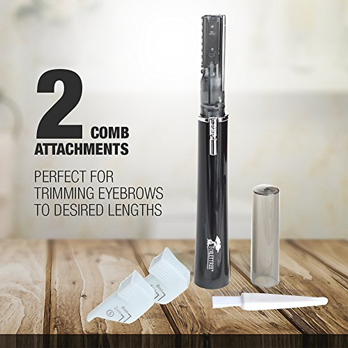 ToiletTree Products Face, Nose, Body Hair Trimmer for Men or Women, with Super-Bright LED Light