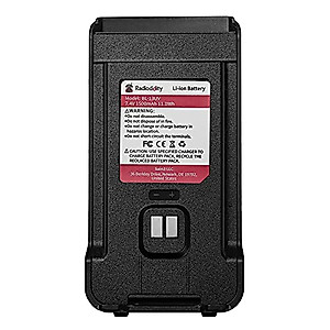 Radioddity GM-30 Original Battery with Belt Clip, GMRS Radio Handheld Battery, Rechargeable, BL-13UV, 1500mAh, 7.4V, Compatible MU-5 MURS Radio, TD-H5 P15UV UV-88 RT-85 GM-15 Pro
