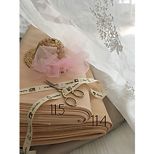 De Witte Engel Doll Jersey Skin Coloured Fabric DIY face and Body Doll Making 25 x 80 cm (Skin Beige 114)