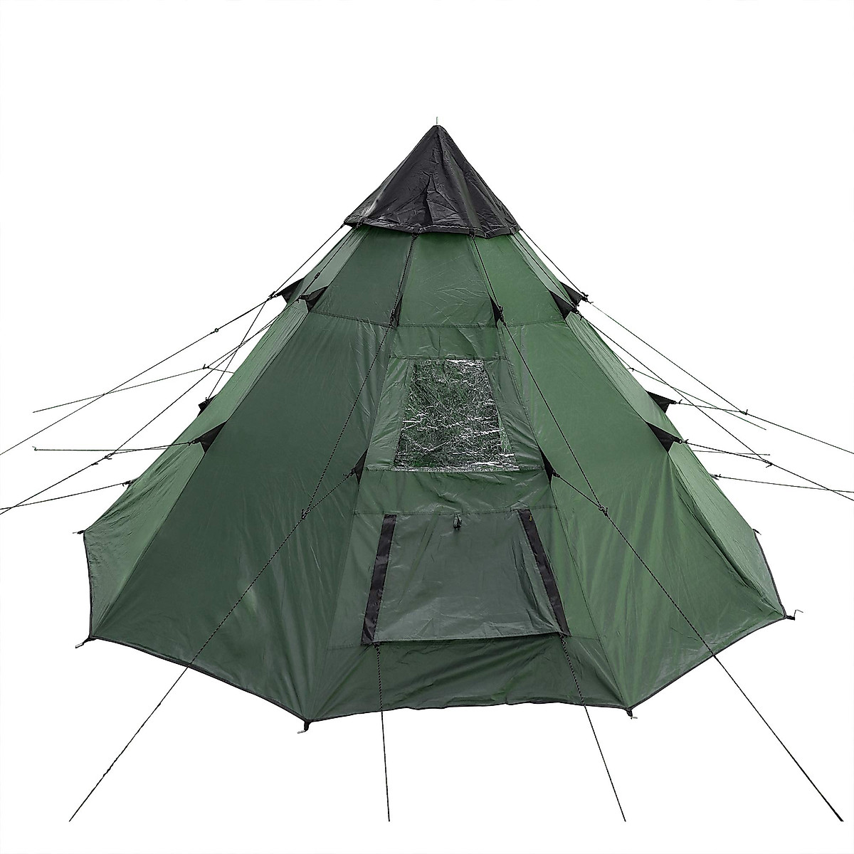 BaiYouDa BaiYouDa 3-4 Person Family Camping Teepee Tent Outdoor Rainproof Waterproof Suitable for Camping Hiking Holidays