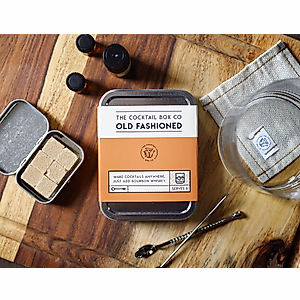 Cocktail Making Kit (4 Piece Gift Set) - Moscow Mule Kit, Gin and Tonic Kit, Champagne Cocktail, Old Fashioned Mix with Bitters for Cocktails with Recipes