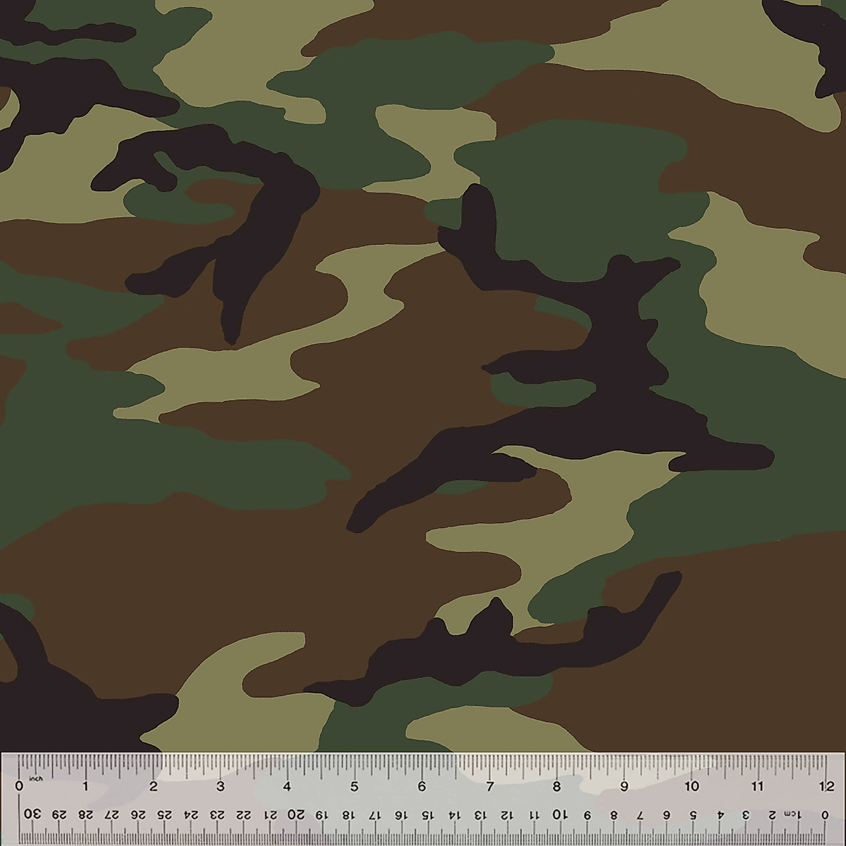 Camouflage Classic Anti-Pill No-Sew Throw Fleece Fabric Kit (50x60)