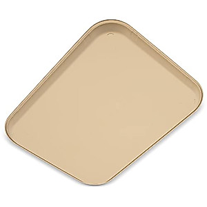 Carlisle FoodService Products Cafe Plastic Fast Food Tray, 14" x 18", Beige, (Pack of 12)