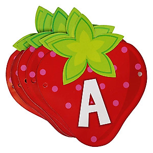 Strawberry Birthday Garland Banner - 6 ft
