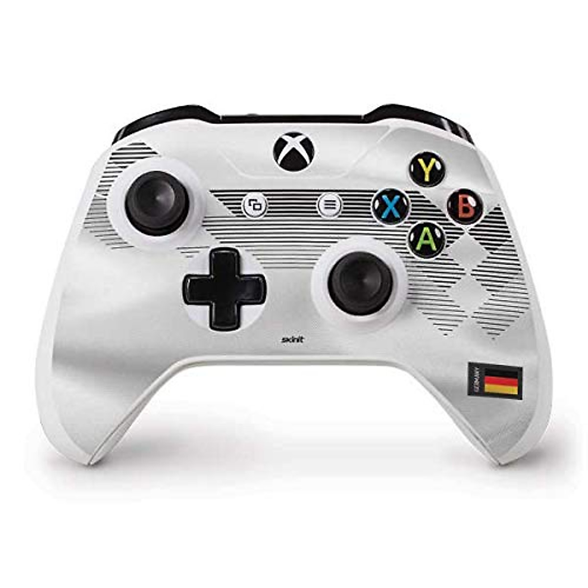 Skinit Decal Gaming Skin Compatible with Xbox One S Controller - Originally Designed Germany Soccer Flag Design
