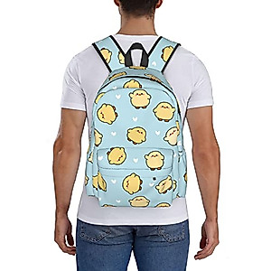 KiuLoam 17 Inch Backpack Cute Chicken With Heart Laptop Backpack Shoulder Bag School Bookbag Casual Daypack For Teenager