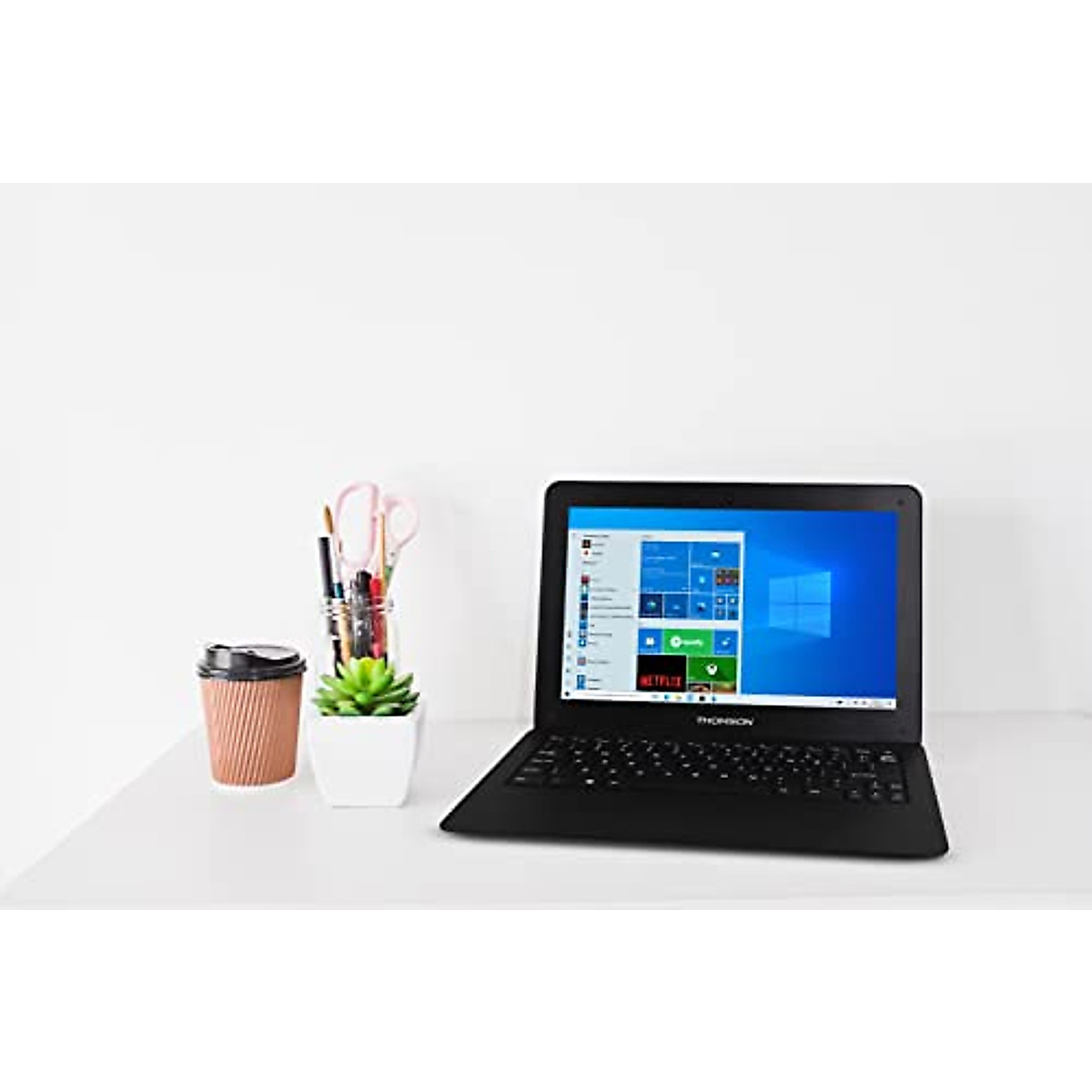 Thomson Laptop NEO 10, 10.1 Inch, Intel Atom, 4Gb RAM, 64Gb eMMC Storage, Windows 10 - Black REFURBISHED Like New