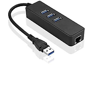 Microconnect MC-USB3.0HUBWETH Interface hub USB 3.0 (3.1 Gen 1) Type-A Black - Hub (USB 3.0 (3.1 Gen 1) Type-A, RJ-45,USB 3.0 (3.1 Gen 1) Type-A, Black, Gigabit Ethernet, 1 Piece)