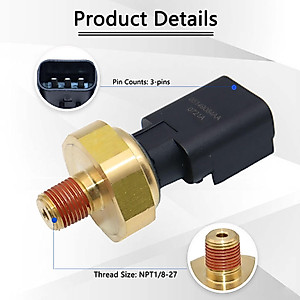 KEJSTED Engine Oil Pressure Sensor Sender Switch 5149062AA Compatible with Chrysler 200 Aspen Pacifica Jeep Grand Cherokee Dodge Magnum Avenger Ram 1500 2500 3500 05149062AA 5149064AA 5149062AB