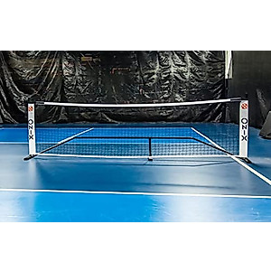 Onix Pickleball 2-in-1 Regulation-Size Portable Net and Practice Net Set Includes Carrying Case with Wheels