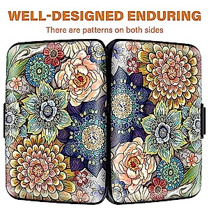 sundee Credit Card Holder with 8 Slots Mini Aluminum Wallet RFID Blocking Slim Metal Hard Case - 03X