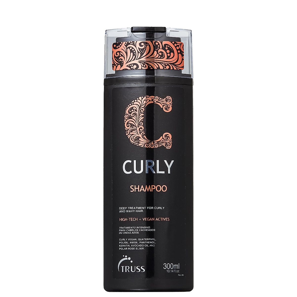 Truss Curly Shampoo - Gentle Cleansing for Defined, Detangled, Frizz-Controlled Wavy and Curly Hair with Softness, Moisture Balance and Conditioning