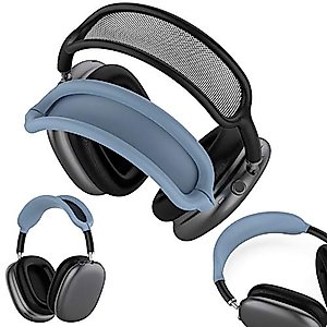 FitTurn Headband Cushion Cover Case Compatible with Apple AirPods Max Wireless Headphone,Washable Soft Durable Silicone Dustproof Easy to Install DIY No Tool Needed for Airpods Max Accessories(Blue)