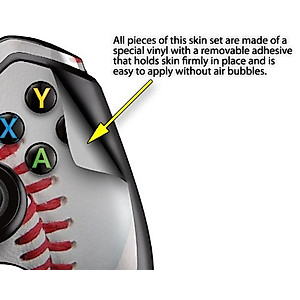 WraptorSkinz Decal Style Vinyl Skin Wrap compatible with XBOX One Original Wireless Controller Baseball - (CONTROLLER NOT INCLUDED)