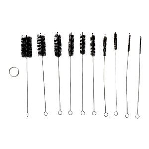 Dahszhi 20Pcs 10 Sizes Humidifier Brush Cleaner Bottle Brush Small Diameter Drinking Straw Cleaning Brush,Black and White