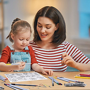 POPMISOLER 183 Pieces Shrink Plastic Kit DIY Ornaments or Creative Craft DIY Accessories Kit for All Ages Great Gift