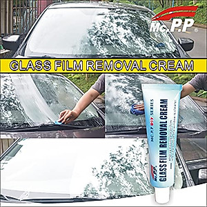 Car Glass Cleaner, Car Windshield Oil Film Cleaner, Glass Oil Film Removing Paste, Window Cleaner Glass Clear Car Paint Oil Film Remover, Glass Stripper Water Spot Remover Dirt Cleaning Cream (2)