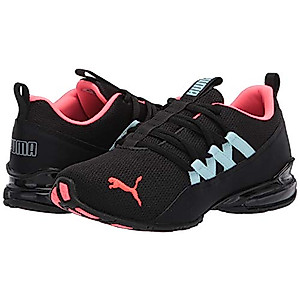 PUMA Womens Riaze Prowl Cross Trainer, PUMA Womens Black-Ignite Pink-Aquamarine, 10