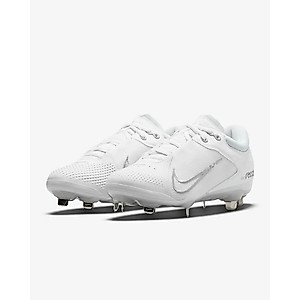 Nike Hyperdiamond 4 Pro Women's Softball Cleat SZ 8 White/Grey