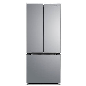 Hamilton Beach HBF1770 French Door Counter Depth Refrigerator with Freezer Drawer, 17.7 cu ft, Stainless Steel (Full Size)