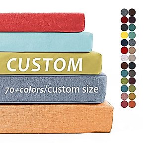 Bench Cushion,Custom Size Bench Cushions and Pillows for Outdoor/Indoor Furniture,with Non-Slip Bottom,Personalized 100+ Colors Washable With Zipper Garden Patio Bench,50D High Elastic Sponge Filling