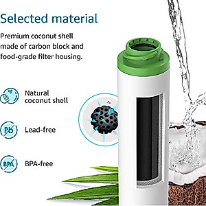 AQUACREST FQK2J Under Sink Water Filter, Replacement for GE FQK2J, FQK1K, 1320 Gallons Dual Flow Drinking Water Replacement Filters (2 Count)
