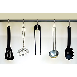 Yikla S Hooks for Hanging Plants, Clothes, S Shaped Hooks Made of Stainless Steel, Heavy Duty S-Hooks, 20 Pack