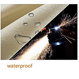 Berry&Bird Canvas Garden Apron with Pockets for Women & Men Waterproof Aprons Adjustable Neck Heavy Duty in Kitchen Cooking Outdoor Gardening