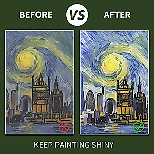 SEVENWELL Paint by Numbers Sealer 120ml, Oil Number Painting Accessories Permanent Hold & Shine Effect Sealer for Adults Beginners Including Brush (4 Oz)