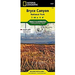 Bryce Canyon National Park Map (National Geographic Trails Illustrated Map, 219)