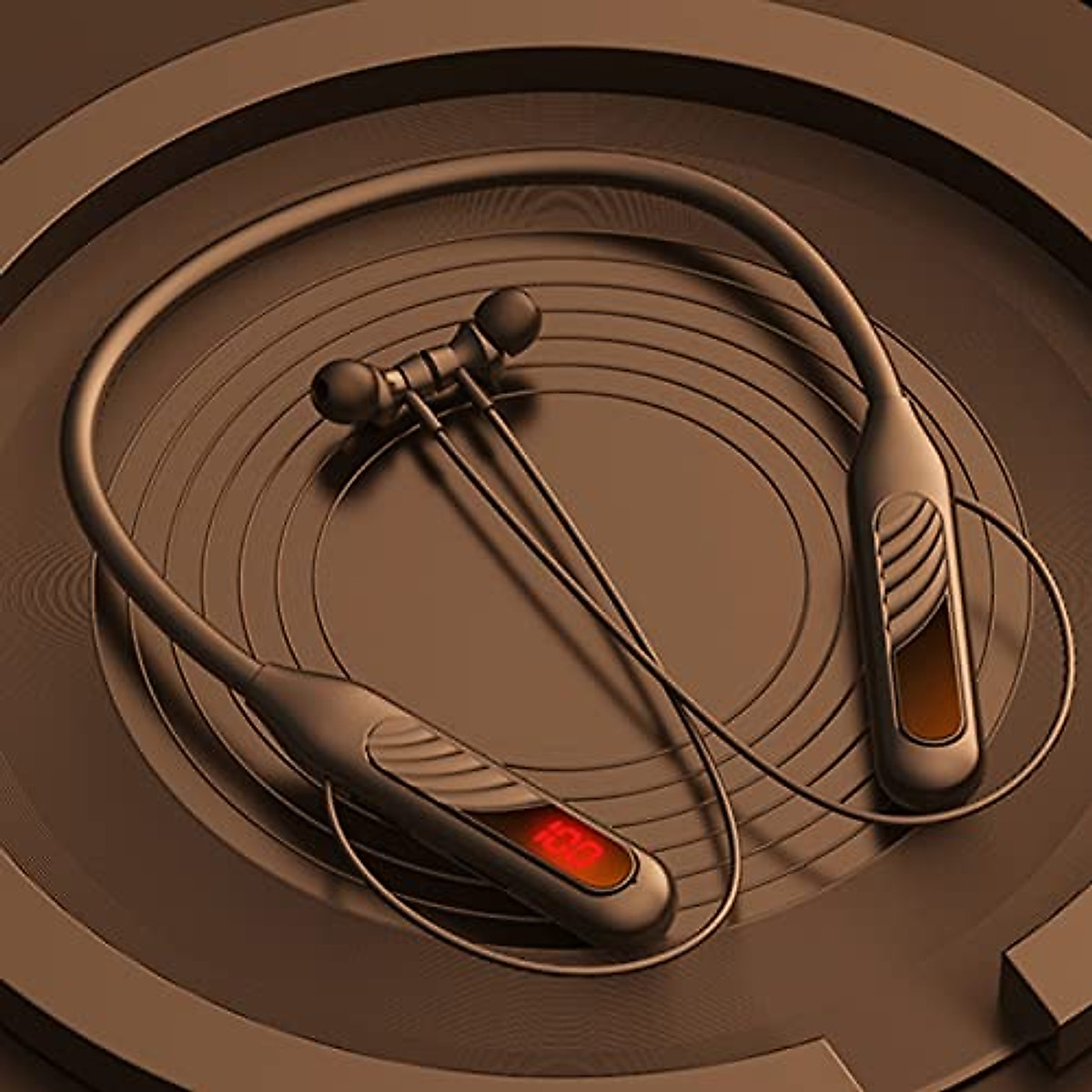 Wireless Bluetooth 5.3 Hanging Earphone - Digital Stereo Earbuds Waterproof,HiFi Sound Quality,Water-Resist Noise-Canceling Long Life Can Talk Multi-Function Sports Earbuds,for iOS Android (Black)