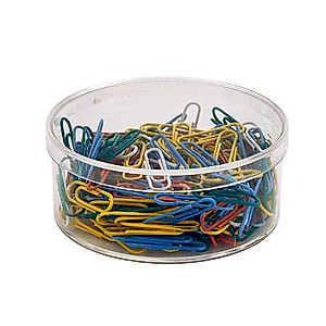 Pioneer Plastics 015C Clear Small Round Plastic Container, 3.3125" W x 1.3125" H, Pack of 12