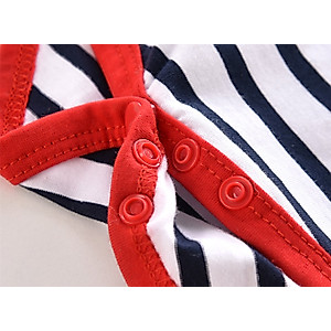 3Pcs Baby Boys Long Sleeve Stripe Romper Overalls Clothing Set with Hat (9-12 Months) Grey