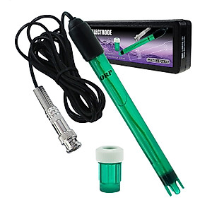 ORP Redox Electrode, BNC Type Connector Replacement Probe for Tester Meter Monitor Controller Oxidation Reduction Potential Check, 14cm Long 1.2cm Diameter 300cm Extra Long Cable