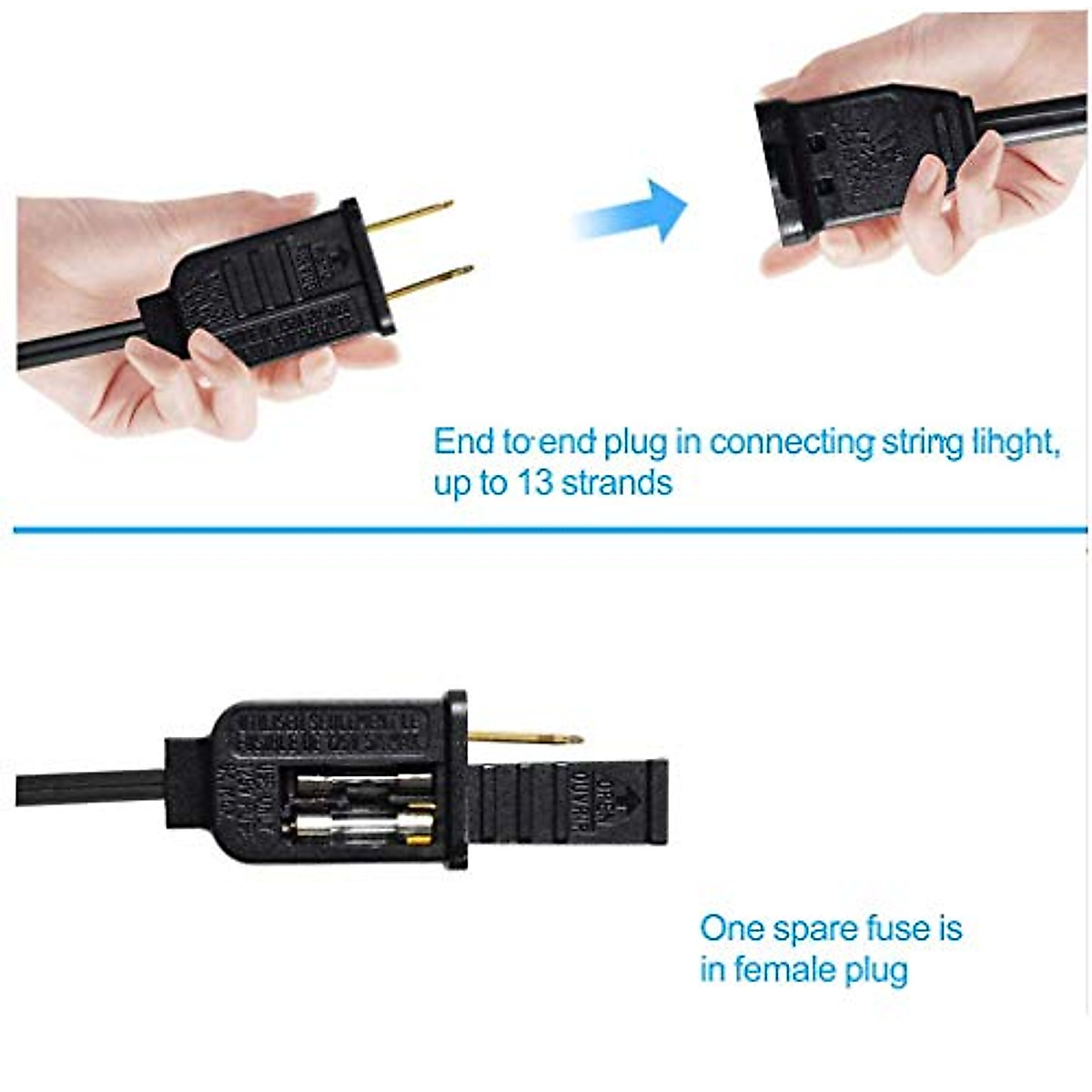 CFORWARD Outdoor String Lights, Patio Lights Outdoor, Bistro Lights, 25 Feet G40 Globe Patio Lights with 12 Upgraded Edison Plastic Bulbs (2 Spare)