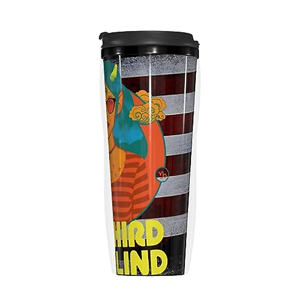 HLQkshWr Third Rock Eye Band Blind Coffee Cups with Lid for Keep Beer Reusable Coffee Mug Travel Cups Tumblers Drinking Cups for Men Women Modern Coffee Accessories Water Bottle for Home 350ml