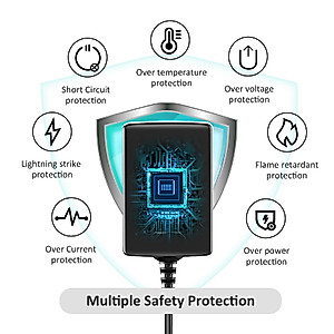 Basicvolt 5V 3A 2A 1A Power Supply DC 5v Power Adapter for TV Box Tablet Speaker GPS Webcam Router Alarm Clock and Replace More DC 5v Power Cord Charger