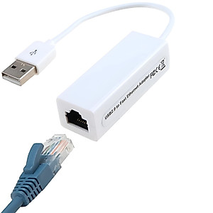 JacobsParts USB 2.0 Ethernet Network Adapter 100Mbps Wired LAN for Windows and Linux
