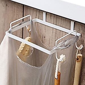 IMIKEYA 2pcs Portable Trash Bag Holder Hanging Kitchen Cupboard Door Back Style Stand Trash Garbage Bags Storage Rack for Kitchen Cabinets Doors and Cupboards
