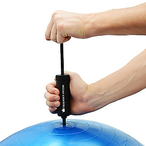 The Friendly Swede Ball Pump for Sports Balls, Including Ball Pump Needles and Nozzles, Hand Air Pump for Balls, Basketball Pump, Hand Pump for Inflatables, Soccer Ball Pump - Black (3 Pack)