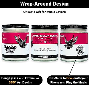 Back to Basics | Watermelon Sugar - 9oz Soy Wax Lavender Scented Candle for Home Decor, Birthday Gifts for Women, Men, Best Friend | Relaxing Aromatherapy Made in USA