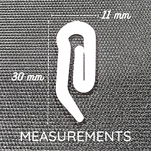 FAPBADRI Hook for Curtain Channel/Curtain Track, Material - Plastic, 100 Pieces