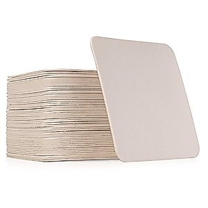 Square Plain Off White Coasters 4 Inches (50)
