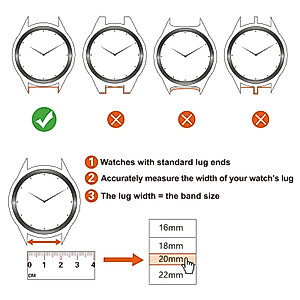 ANNEFIT Nylon Watch Band 20mm, One-Piece Waterproof Military Watch Straps with Heavy Silver Buckle (Army Green)